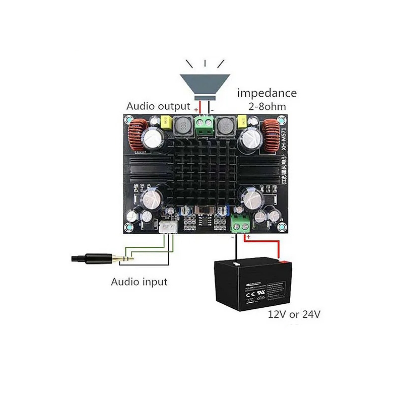 ماژول آمپلی فایر ساب ووفر 150W مونو مدل XH-M571