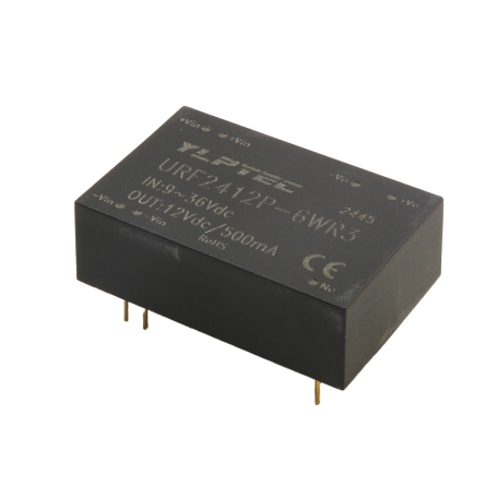 مبدل کاهنده روبردی ایزوله 24VDC به 12VDC توان 6W مدل URF2412P-6WR3 مارک ...