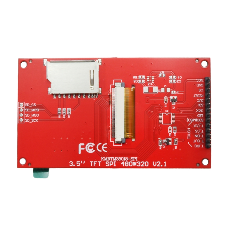 ماژول نمایشگر "LCD 3.5 درایور ILI9488 ارتباط SPI