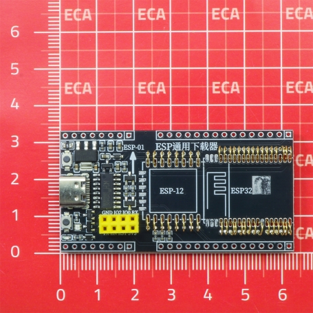 ماژول تستر و پروگرامر بردهای ESP32 / ESP-01/ ESP12 دارای کانکتور USB Type-C
