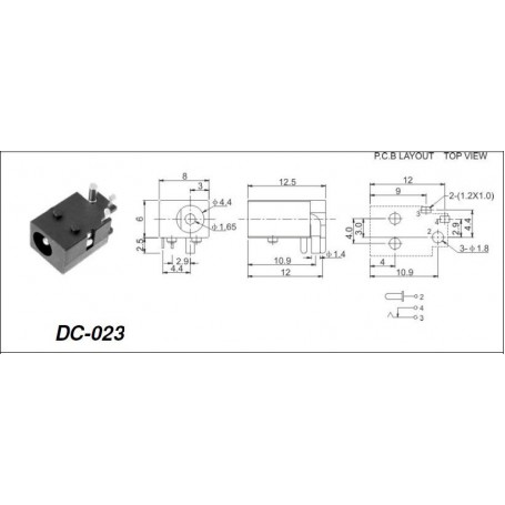 جک آداپتور مدل DC-023
