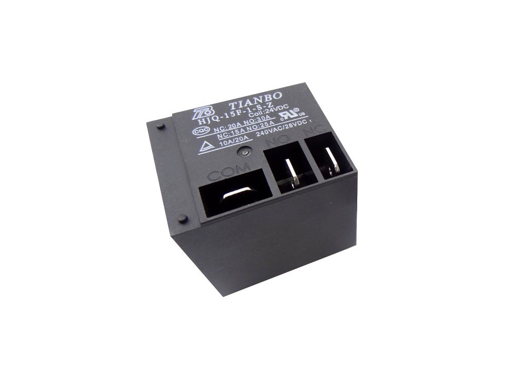 رله فیش خور - کولری 24 ولت 30 آمپر T91 مارک TIANBO کد HJQ-15F-1-S-Z