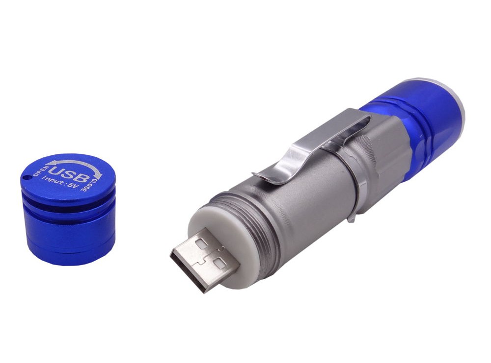 چراغ قوه پلیسی زوم دار T6 مدل USB