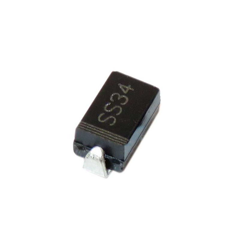 دیود شاتکی 3A-40V مدل SS34 پکیج SMA