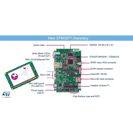 برد دیسکاوری F7 STM32F746G-DISCO 32F746GDISCOVERY