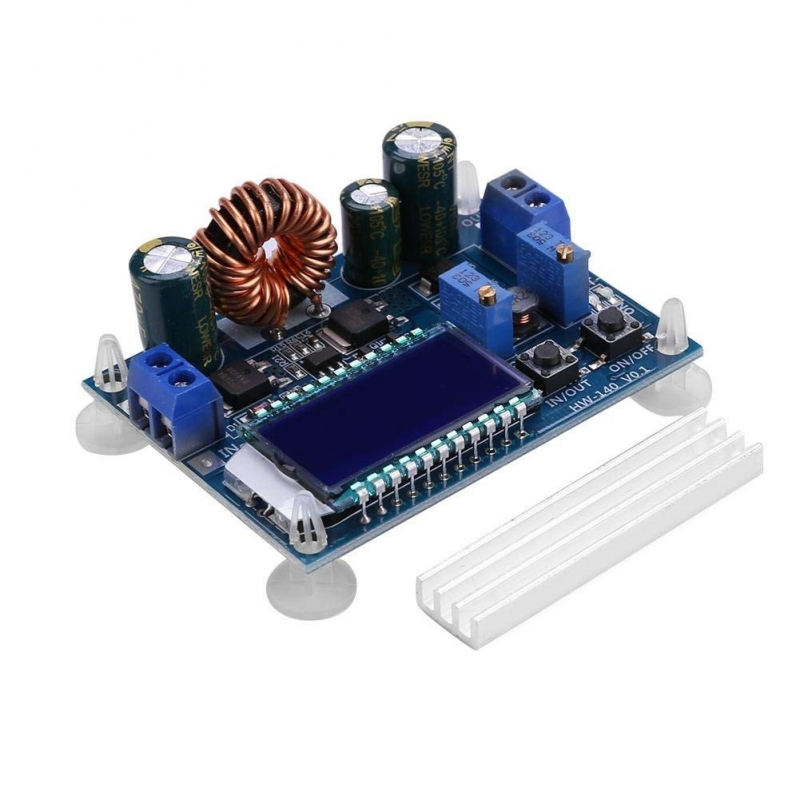 ماژول مبدل DC-DC کاهنده و افزاینده HW-140 دارای نمایشگر با امکان کنترل ...