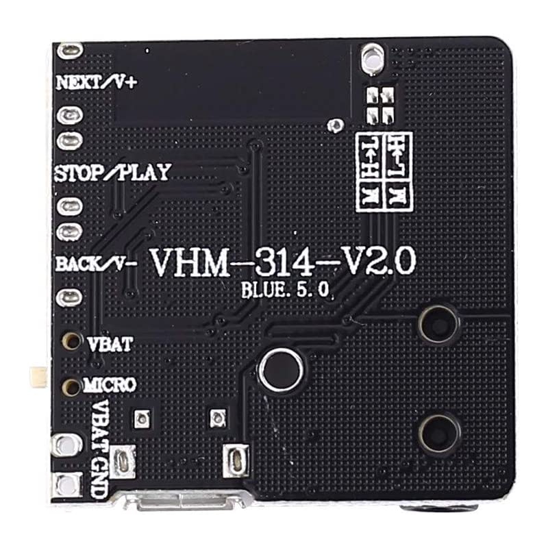 ماژول بلوتوث صوتی VHM-314-V2 دارای خروجی AUX و کلیدهای کنترلی
