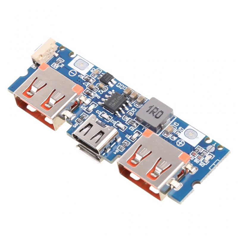 ماژول ساخت پاوربانک Fast Charge دارای Type-C و دو خروجی USB مدل LX-LBU2C