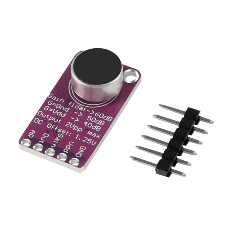 ماژول میکروفن به همراه تقویت کننده MAX9814