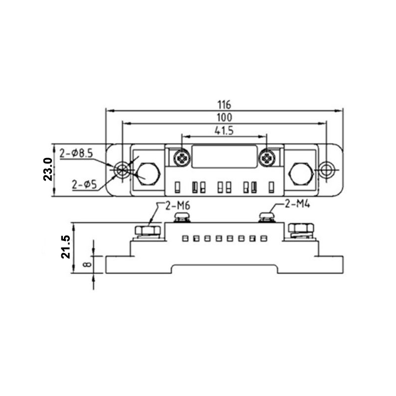 شنت جریان DC مستقیم 20 آمپر مدل FL-2C