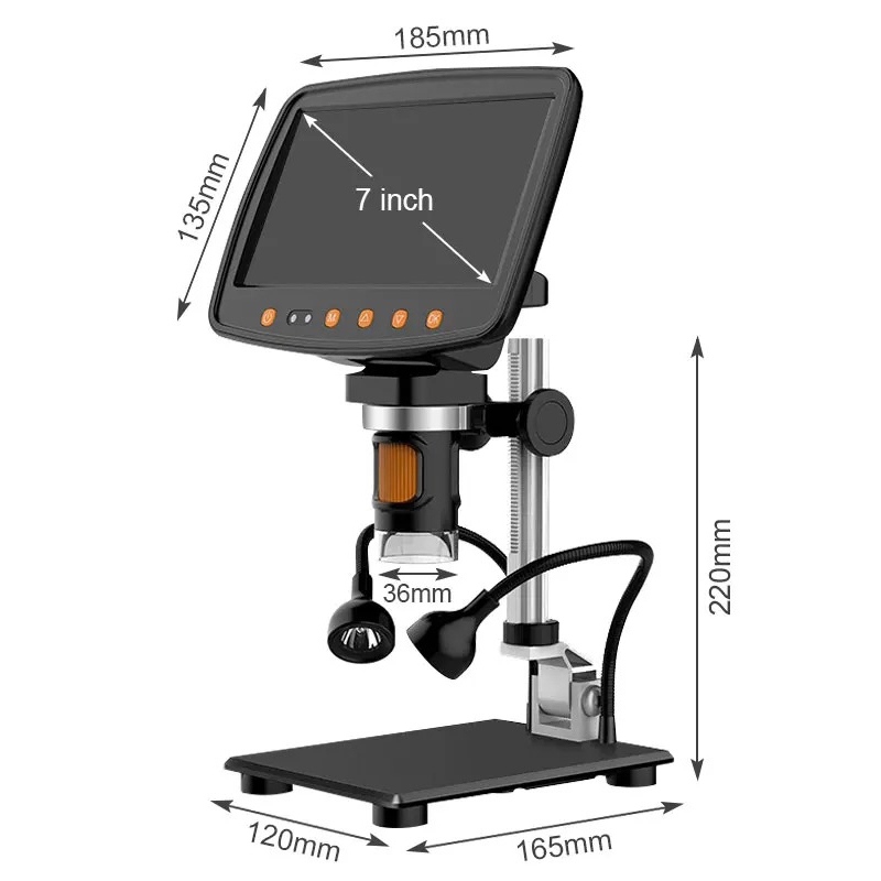 میکروسکوپ دیجیتال 1500X Portable Digital Microscope دارای نمایشگر 7 ...