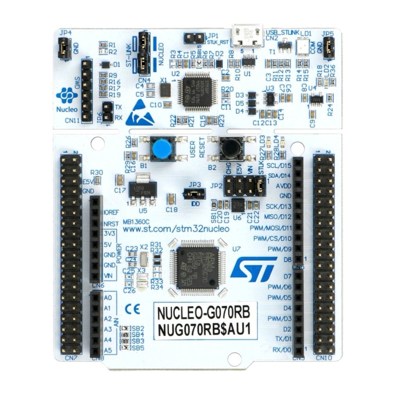 برد توسعه STM32 NUCLEO-G070RB