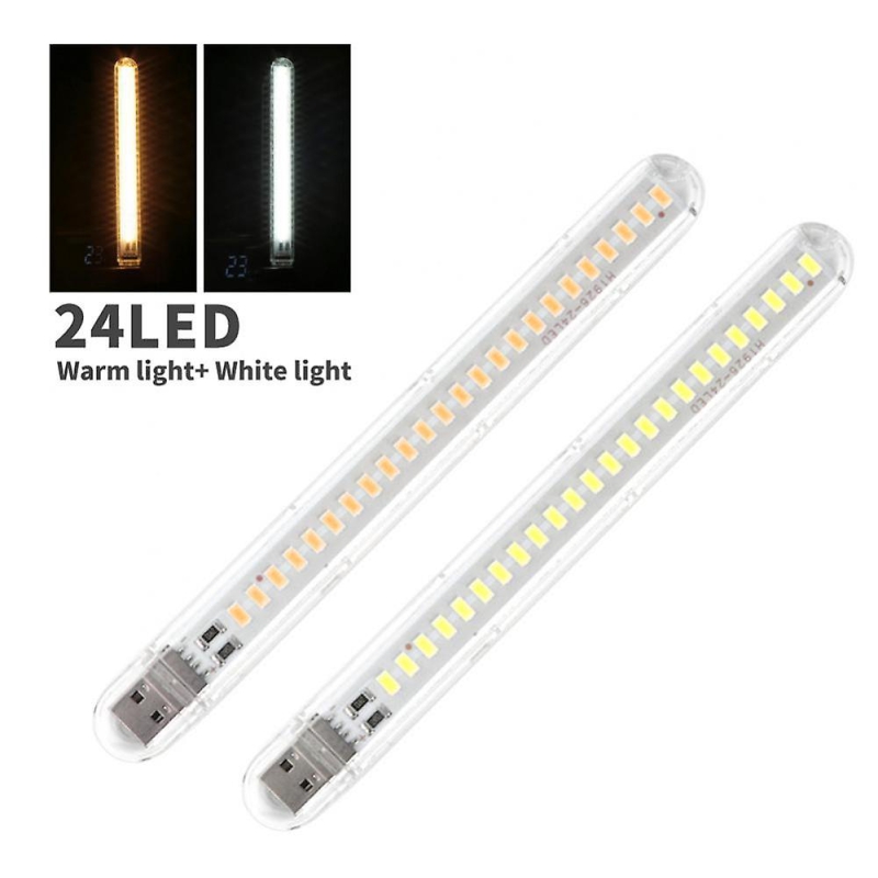 چراغ اضطراری USB LED مدل 24LED نور سفید مهتابی